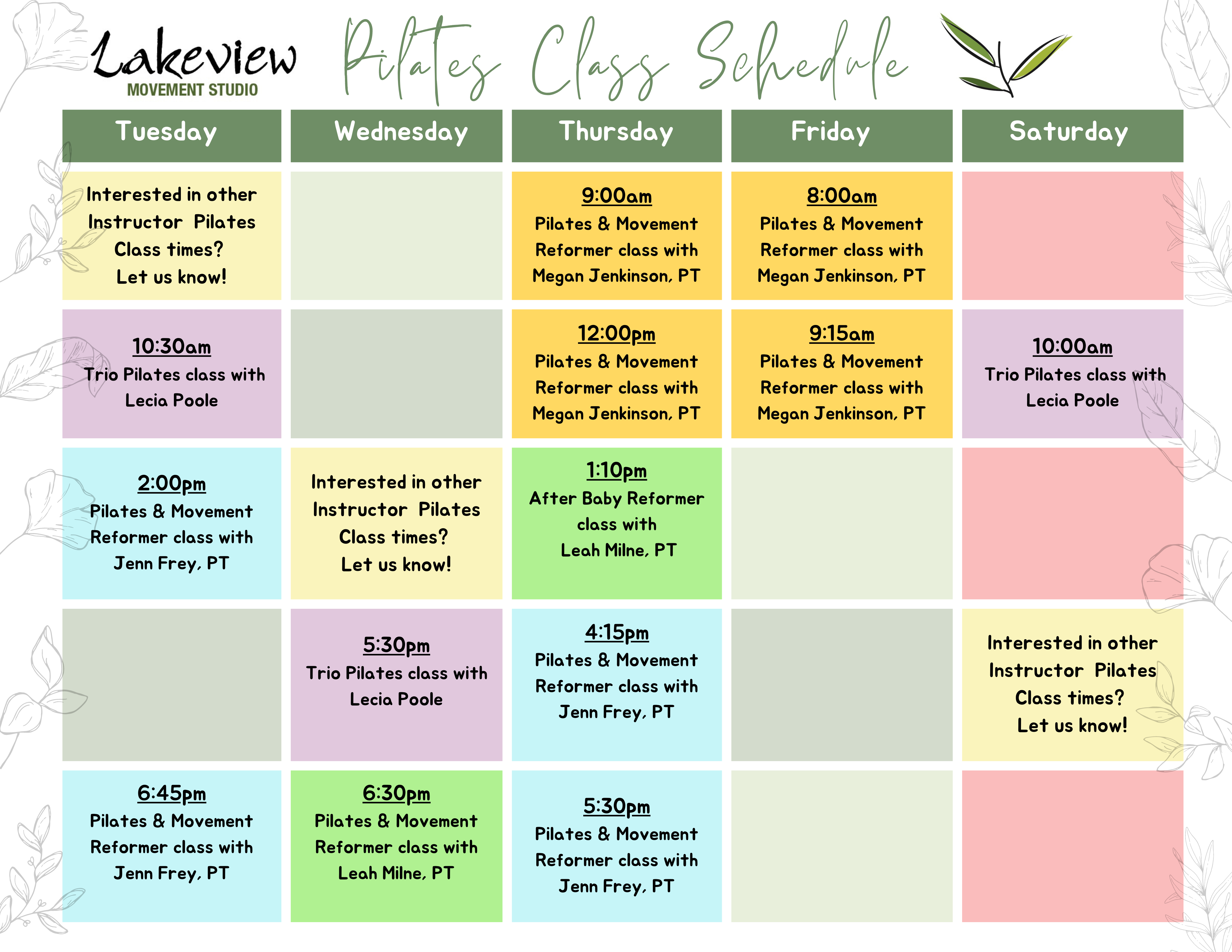 Lakeview Movement Classes - Lakeview Physio in Calgary South-West